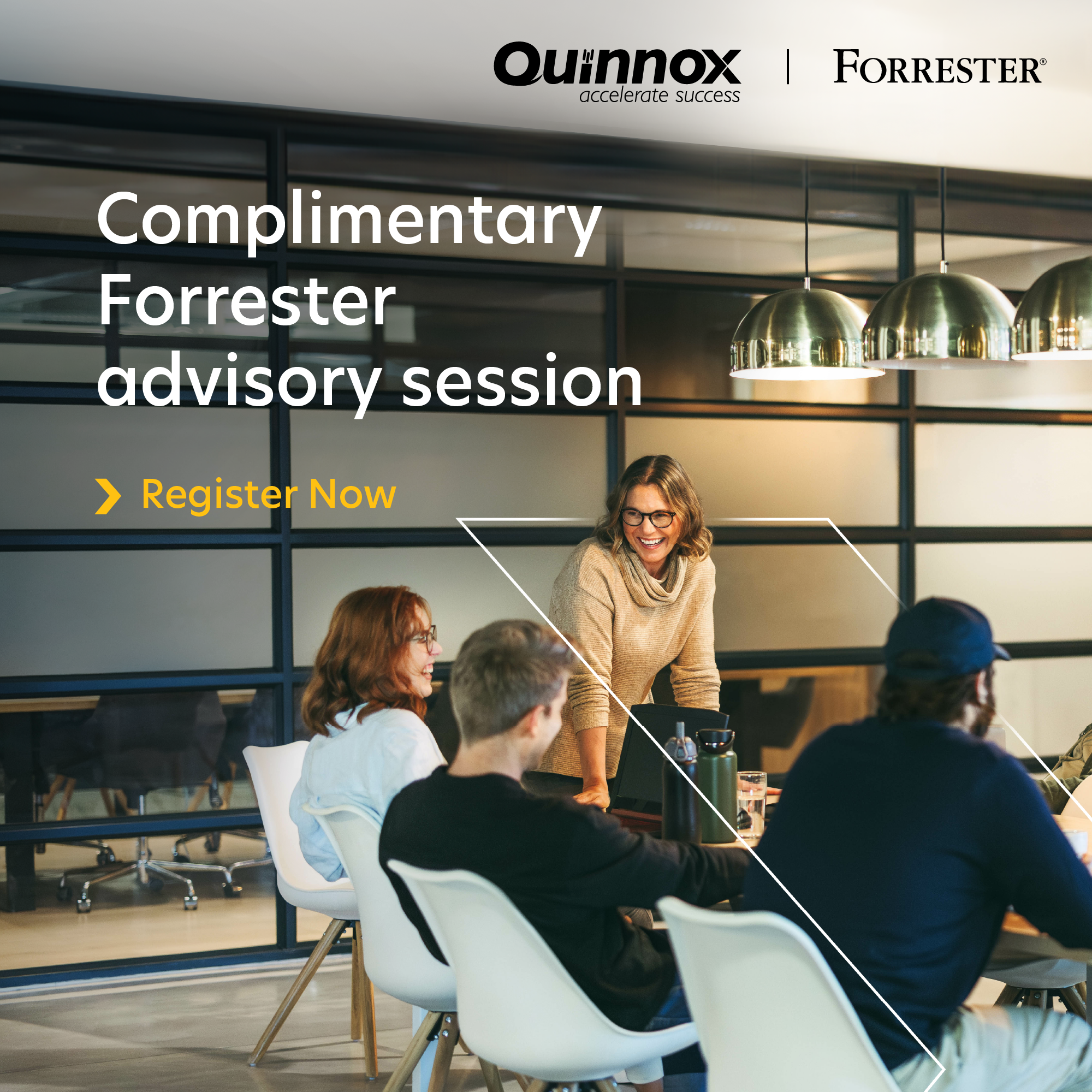 Complimentary Forrester expert-led advisory sessions by Quinnox