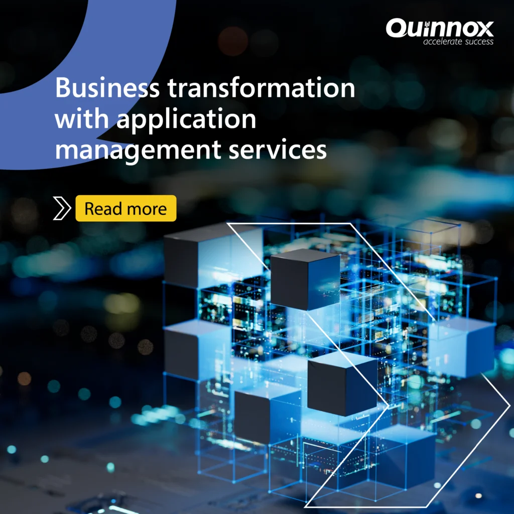 Business transformation with application management services