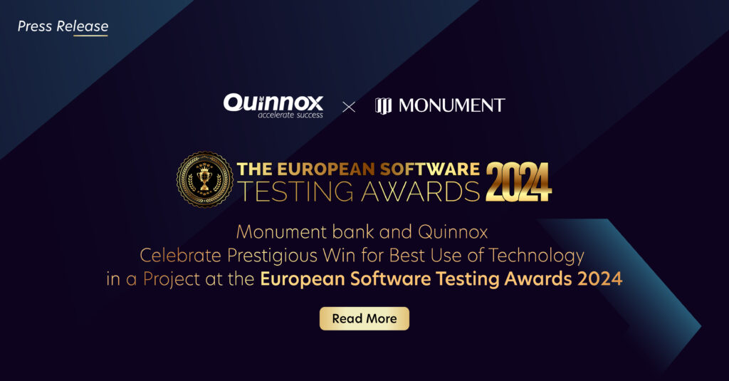 Monument bank and Quinnox Celebrate Prestigious Win for Best Use of ...
