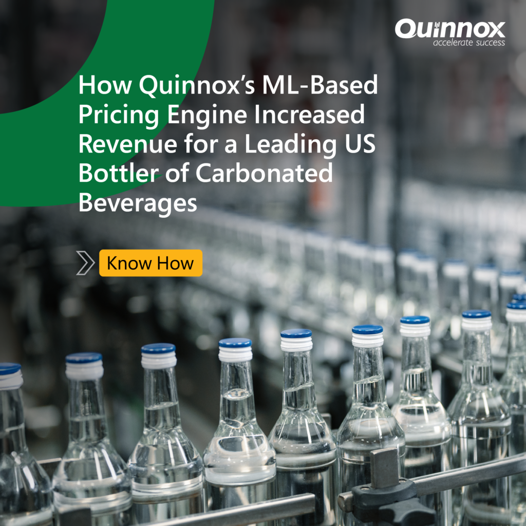 Quinnox’s ML pricing engine increased revenue for US bottler