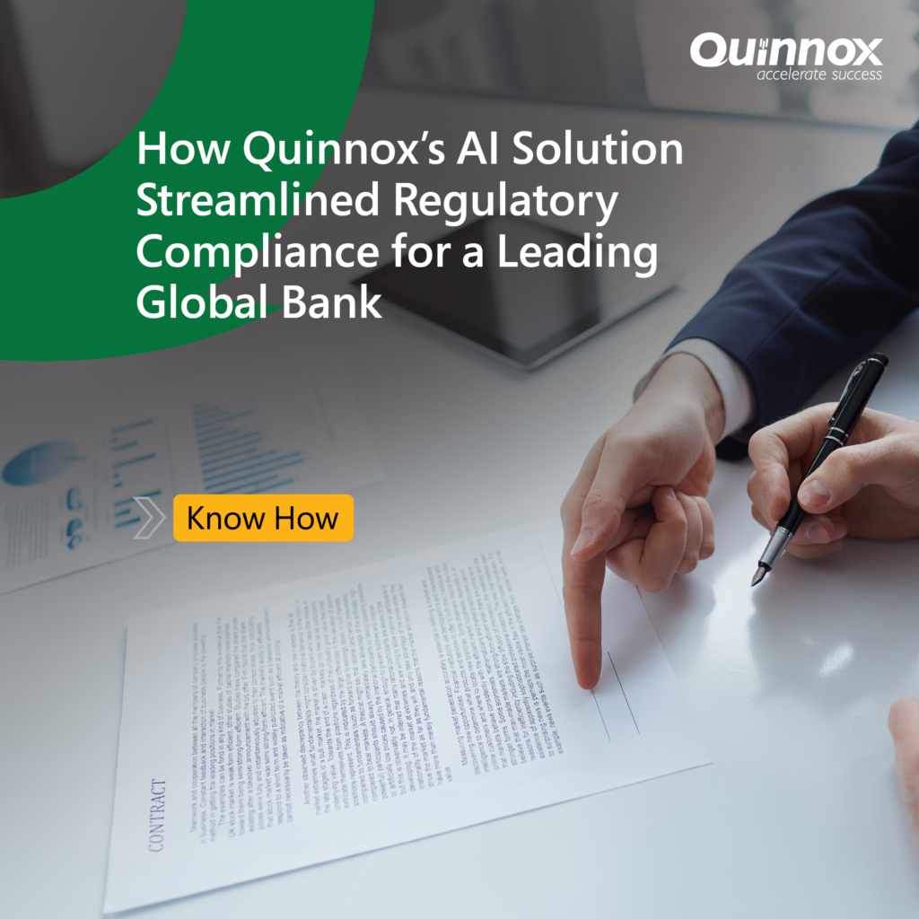 Quinnox's AI solutions for regulatory compliance in Banking
