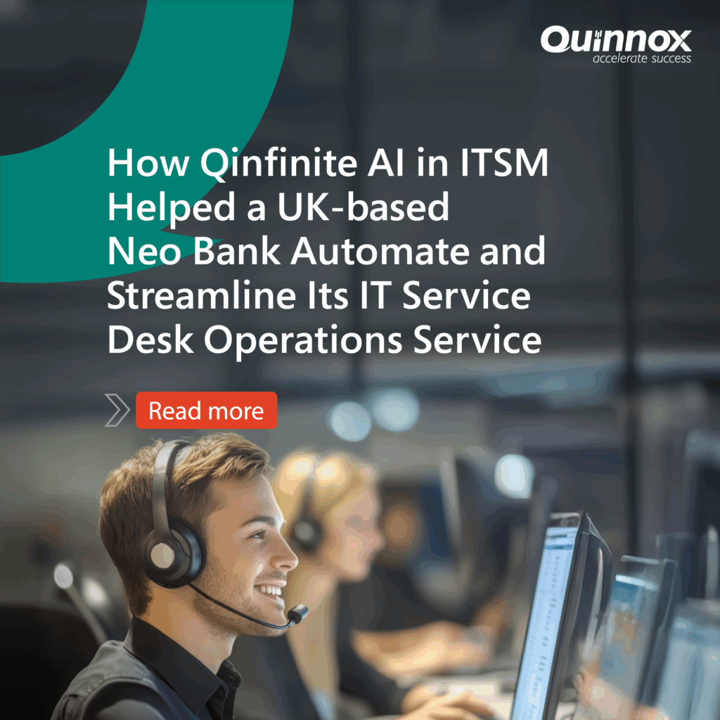 Neo-Bank Automates ITSM with Qinfinite AI Agents for Faster Resolution